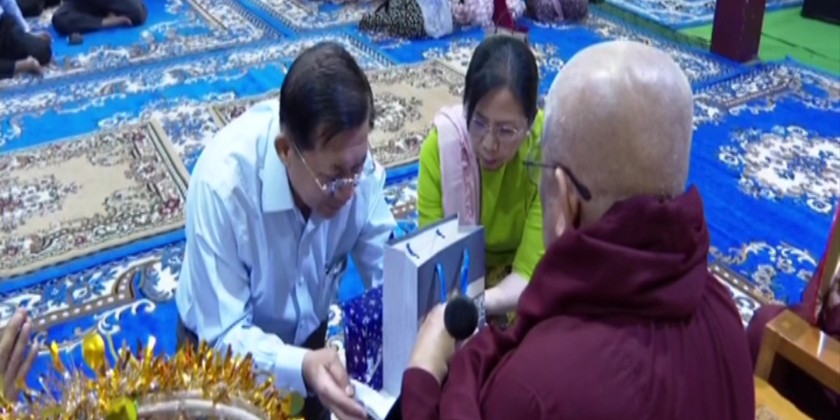 Donation ceremony: SAC donates offertories to monasteries in Monywa ...