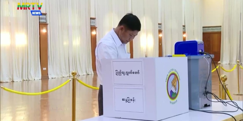 2025 General Election : Acting President casts vote in Nay Pyi Taw ...