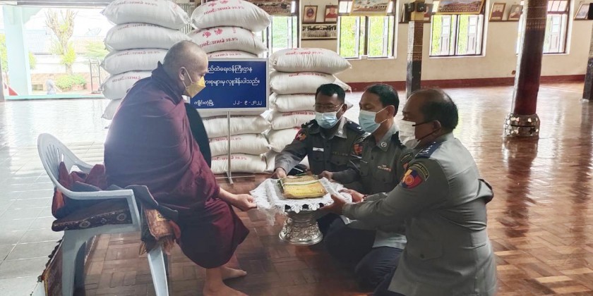 Offering Rice Provision: Families of MoHA Offered Rice To The ...