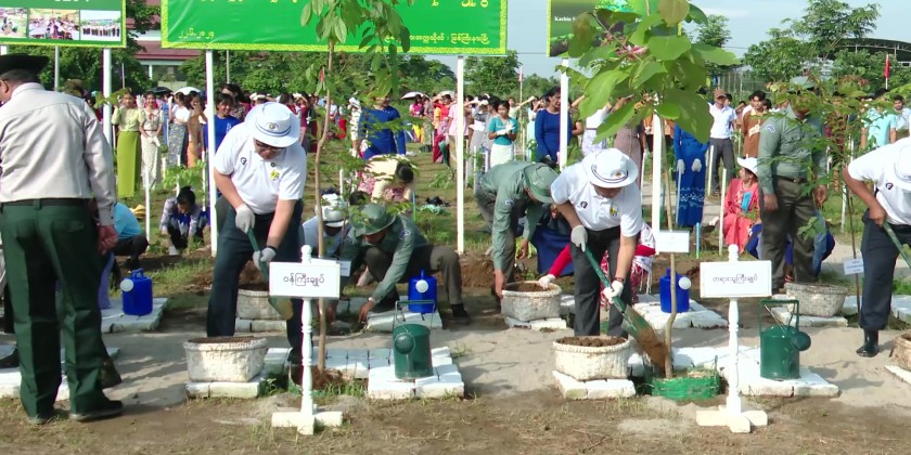 3rd time tree planting: Kachin State CM participated in tree planting ...