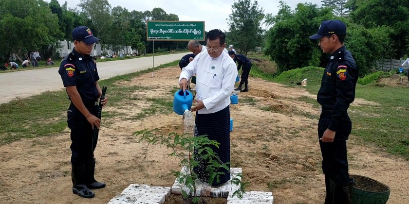 Monsoon Tree Planting Ceremony: Over 8,200 saplings planted in Nay Pyi ...