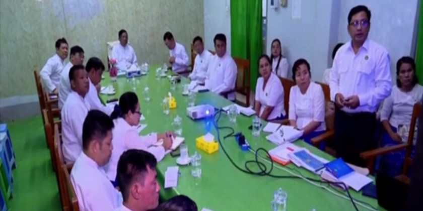 Inspection Tour: MoI Union Minister inspected offices of DISI | Myanmar ...