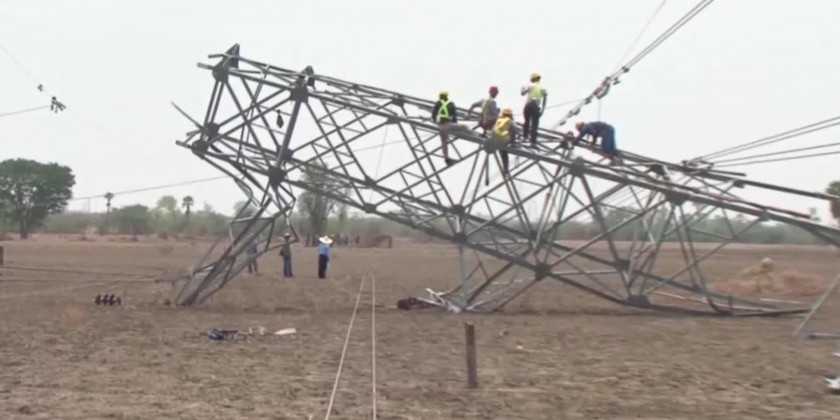 Electric towers repairing: 3 towers connecting Nat’l Grid damaged by ...