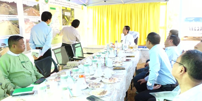 Rural Development: MCRD Union Minister tours in Thanlyin Township ...