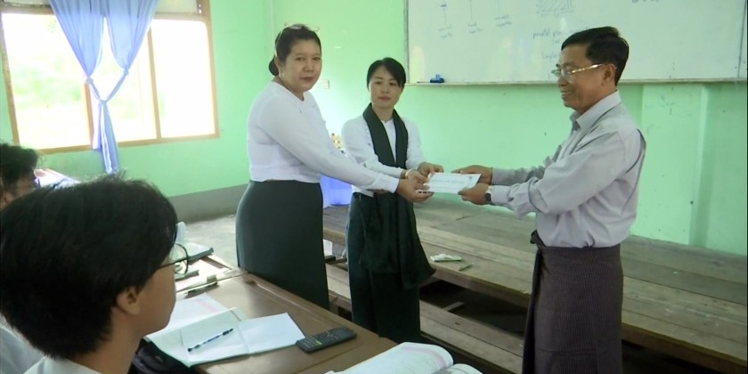 Matriculation Exam: SAC member encourages the students | Myanmar ...