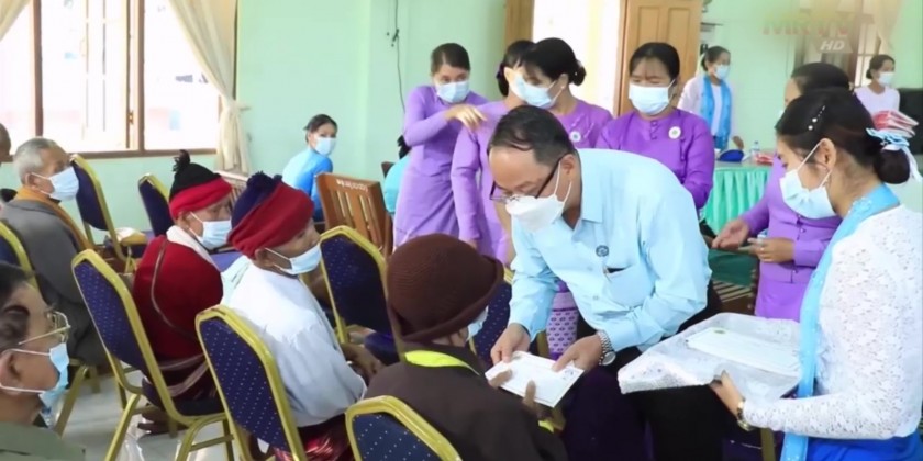 Providing social pensions: Kayin State CM provided social pensions to ...