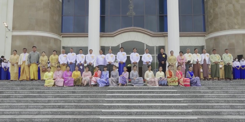 Opening multipurpose hall: Multipurpose hall opened in UCM (Thanlyin ...