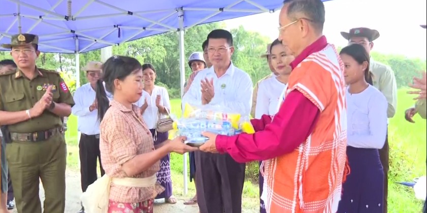 White Thread Tying Ceremony: SAC member attended the ceremony | Myanmar ...