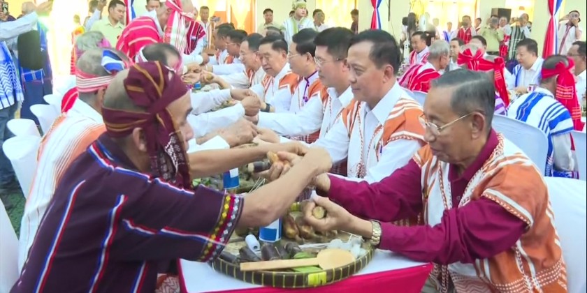 White Thread Tying Ceremony: SAC member attended the ceremony | Myanmar ...