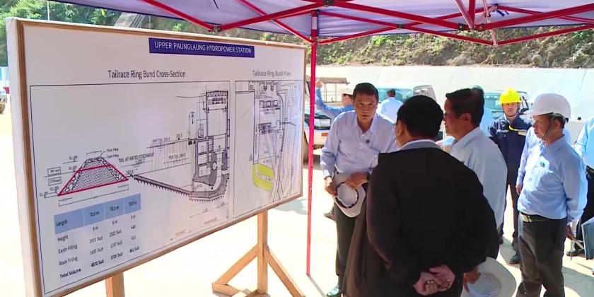 Work Progress Inspected: Repair works at Upper Paung Laung Hydropower ...