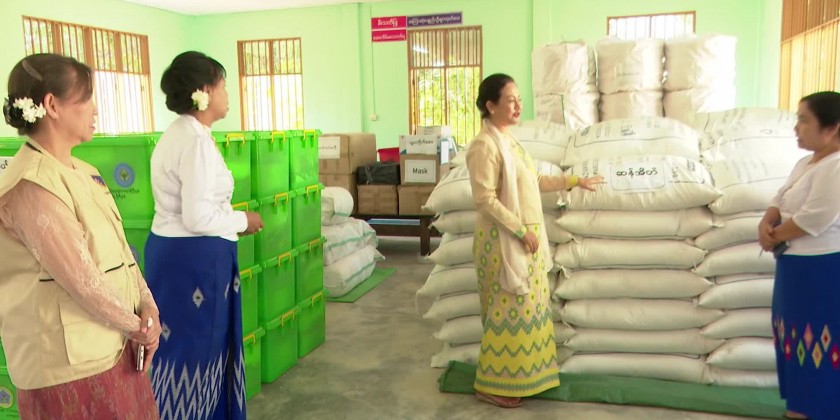 Social Welfare Works: Assistance for victims in Salin & heat shelters ...