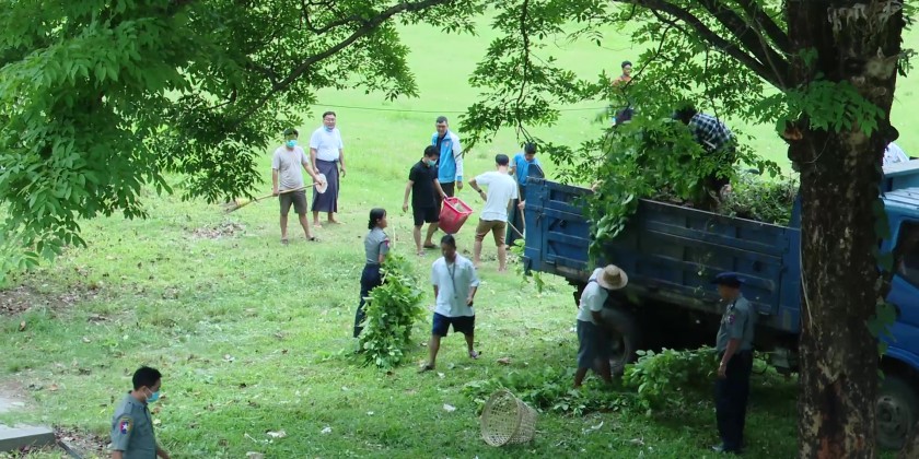 Collective cleaning tasks: Kachin State CM participated in the ...