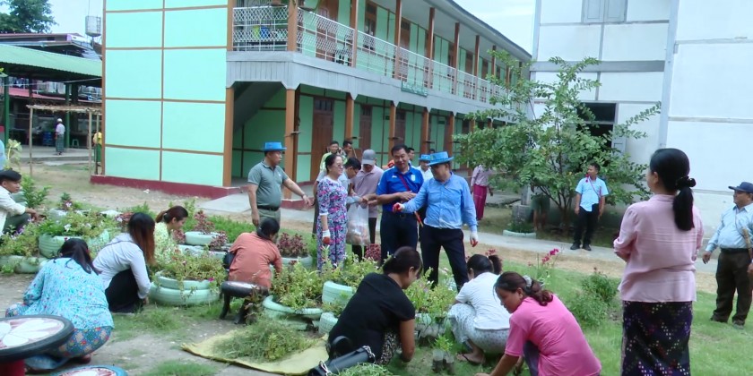 Collective cleaning tasks: Kachin State CM participated in the ...
