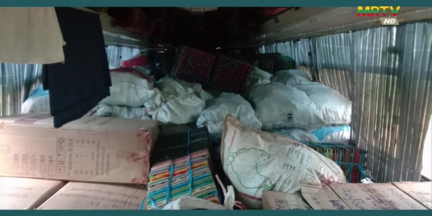 Illegal Trade: Illegal goods and vehicle seized | Myanmar International TV