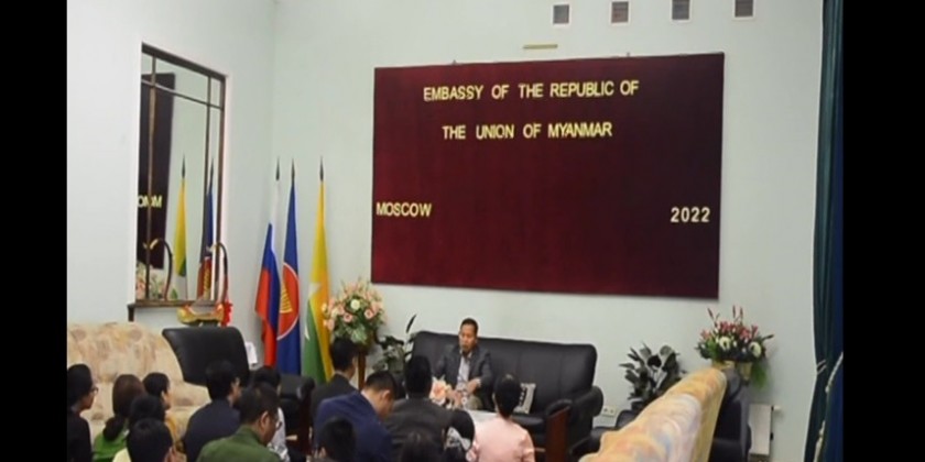 Visiting Embassy: VSG visited Myanmar Embassy in Moscow | Myanmar ...