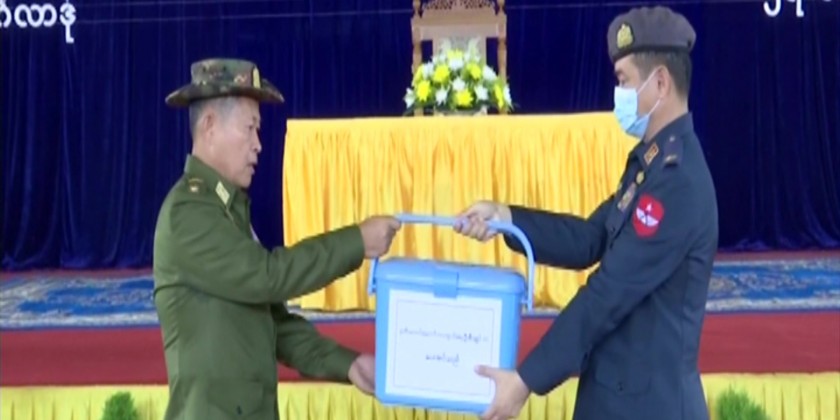 Meeting in Mingalardon station: VSG meets officers, other ranks and ...