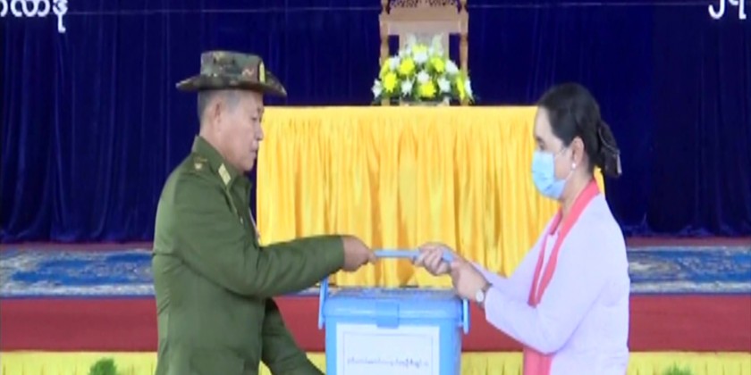 Meeting in Mingalardon station: VSG meets officers, other ranks and ...