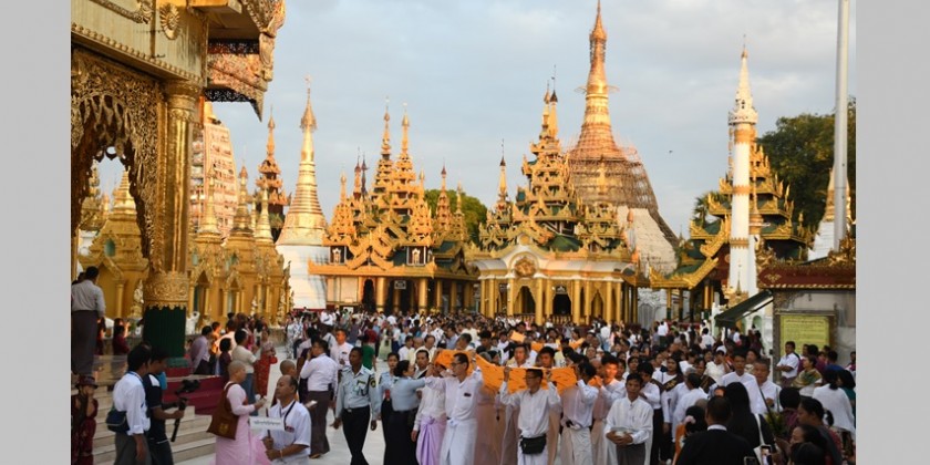 Ceremonies in Yangon: Religious events at Botataung & Shwedagon Pagodas ...