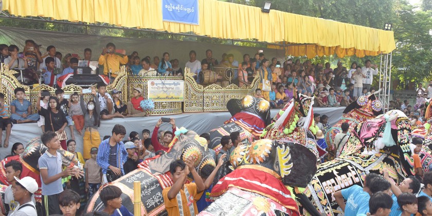 Elephant Dance Festival: Historic Kyaukse elephant dance festival ...