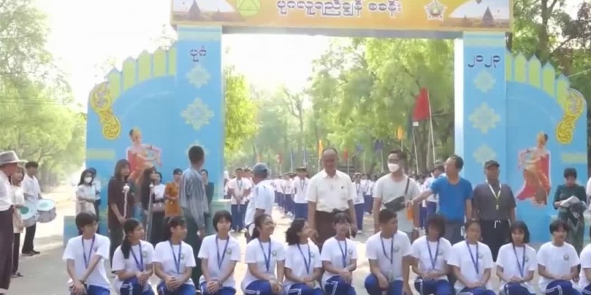 Bagan Lu Yee Chun Camp: Preparations for opening ceremony of camp ...