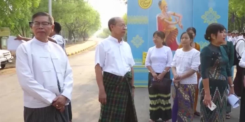 Bagan Lu Yee Chun Camp: Preparations for opening ceremony of camp ...