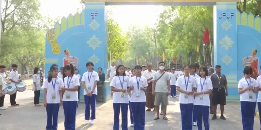 Bagan Lu Yee Chun Camp: Preparations for opening ceremony of camp ...