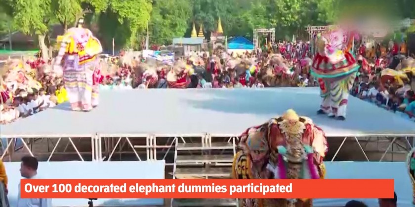Elephant Dance Festival: Over 100 decorated elephant dummies ...
