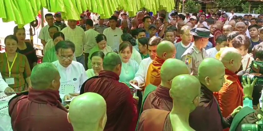 Sangha Pavarana conducted: Bago Region CM and well-wishers offered ...