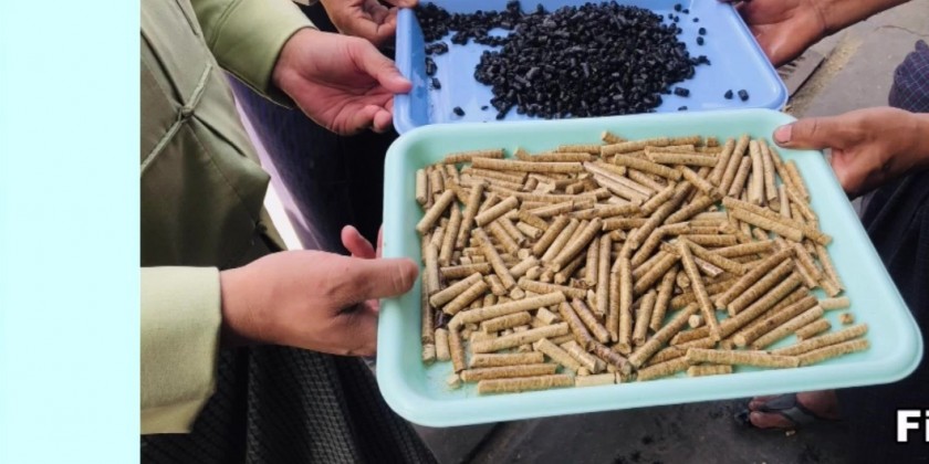 Rice husk pellets: Husk pellets widely used in Ayeyarwaddy region ...