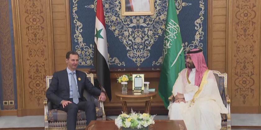 Assad meets Saudi Crown prince on sidelines of Arab summit | Myanmar ...
