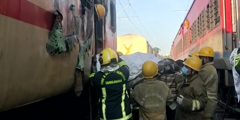 Nine killed in Indian train fire sparked by passenger | Myanmar ...