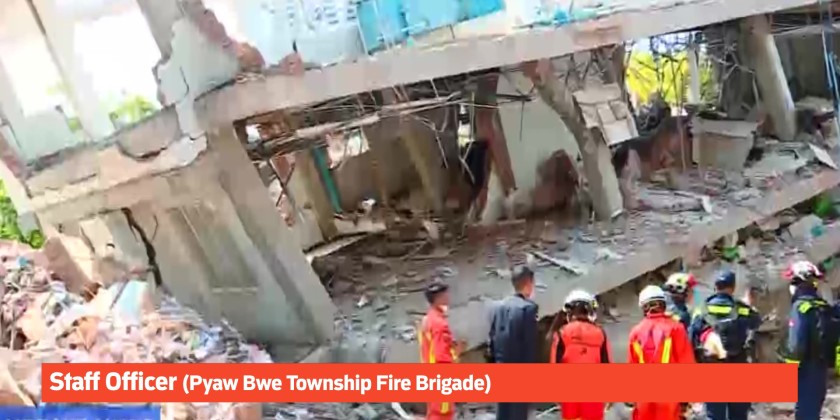 Rescue Works: Rescue teams save 16 survivors in Pyaw Bwe | Myanmar ...