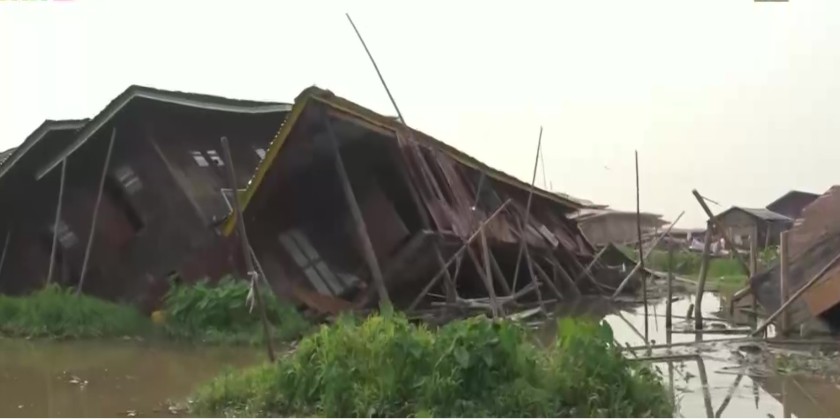 Quake Impact in Inle Lake: Chief Minister tours the affected areas in ...