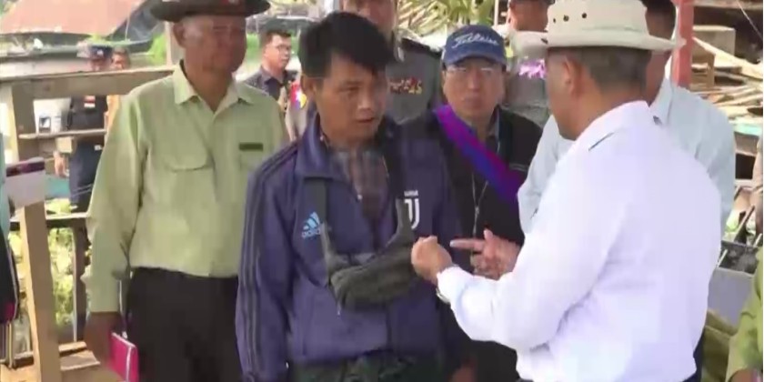 Quake Impact in Inle Lake: Chief Minister tours the affected areas in ...