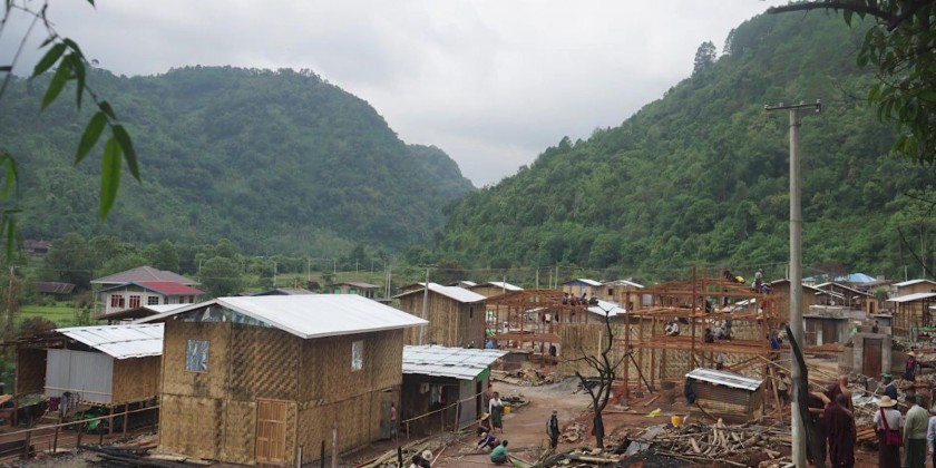 Rehabilitation: Inspection of reconstruction of houses in Hopong area ...