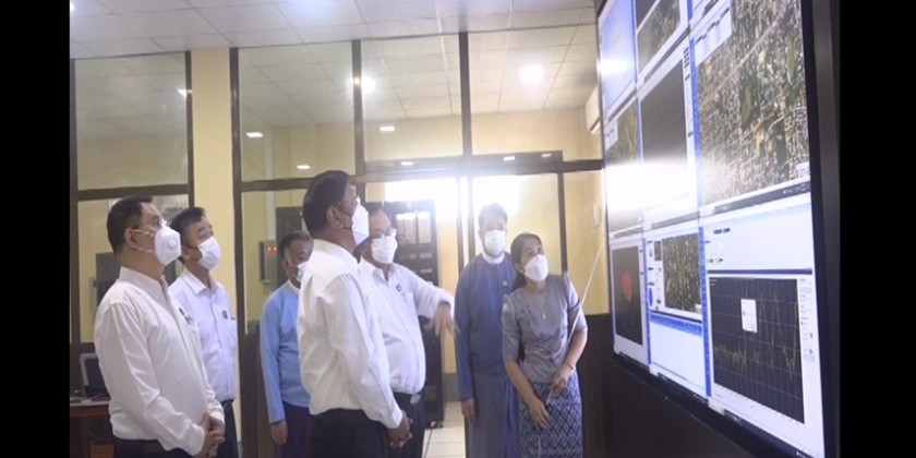 Inspection Tour: MoTC Union Minister makes inspections | Myanmar ...