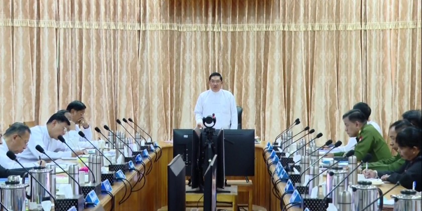 Union Government Meeting : Prime Minister U Nyo Saw addressed the ...