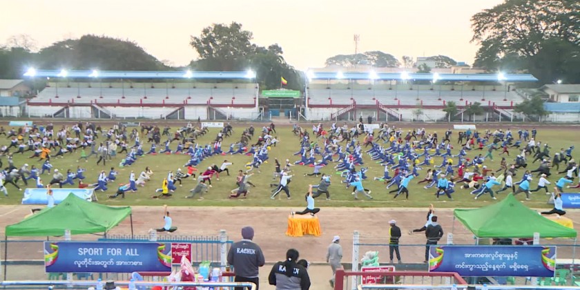 Fourth week of mass walk: Fourth week mass walk taken in Myitkyina ...