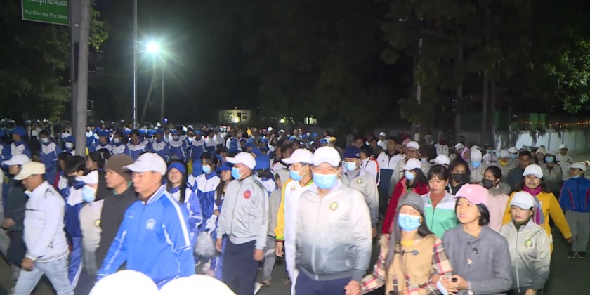 Fourth week of mass walk: Fourth week mass walk taken in Myitkyina ...