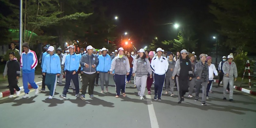 Fourth week of mass walk: Fourth week mass walk taken in Myitkyina ...