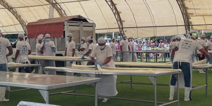 Mexican town breaks world record for largest string cheese ball ...
