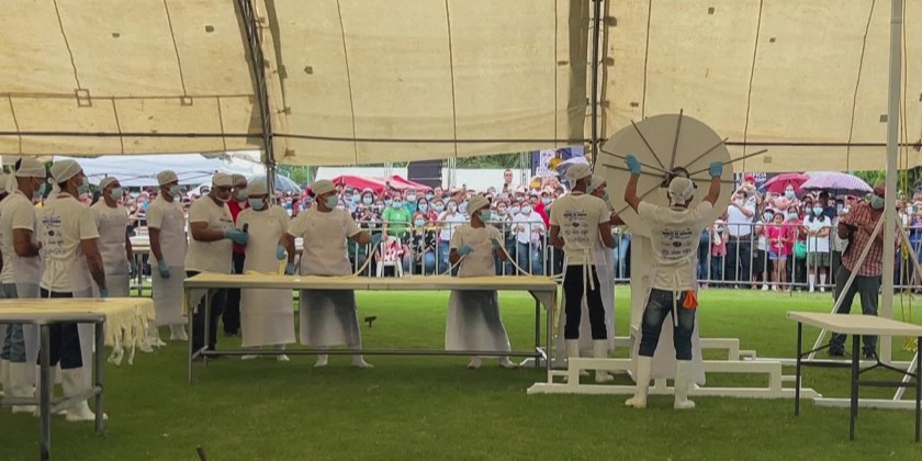 Mexican town breaks world record for largest string cheese ball ...