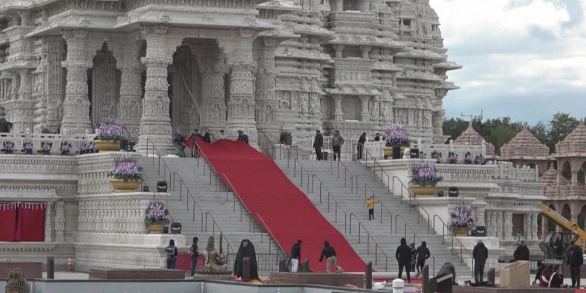 Largest Hindu Temple opens in New Jersey | Myanmar International TV