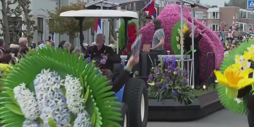 Famed Dutch Flower Parade begins in Noordwijk | Myanmar International TV