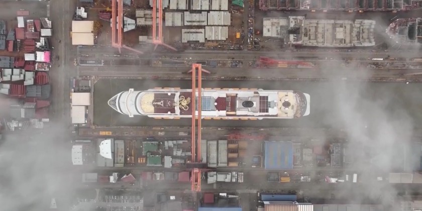 Mega container ship maiden voyage | Myanmar International TV