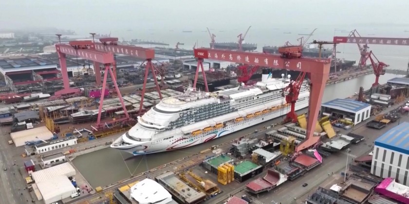 Mega container ship maiden voyage | Myanmar International TV