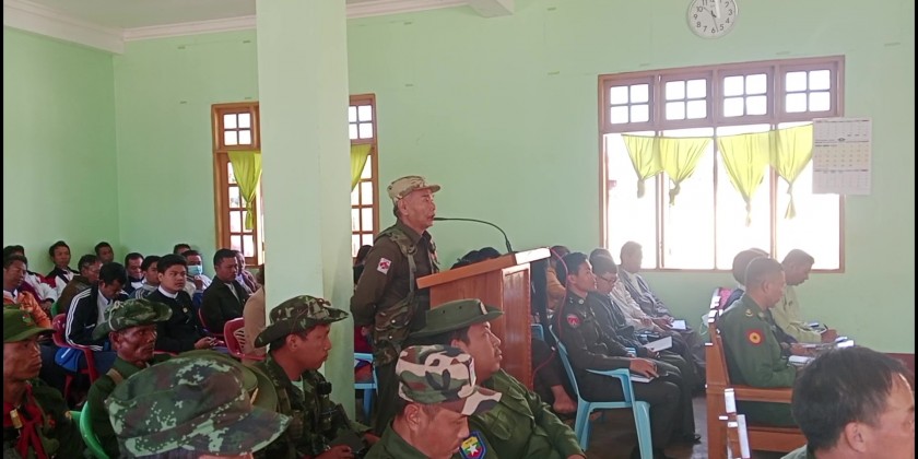 Aid Provision: Rice provided to security groups in Hsi Hseng Township ...