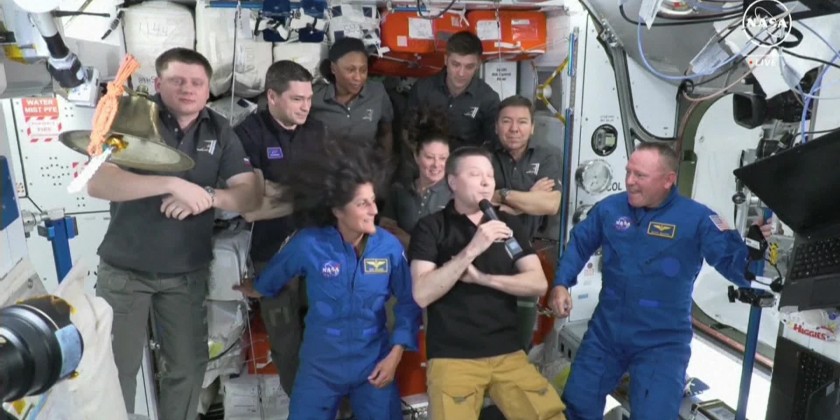 Boeing Starliner astronauts enter ISS through hatch, give welcome ...