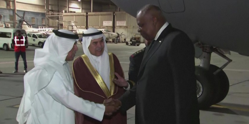 US Secretary of State Austin arrives in Bahrain as part of regional ...