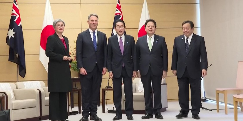 Australian defence and FM meet Kishida in Tokyo | Myanmar International TV